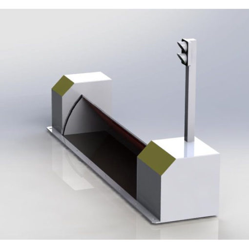 MOBILEBLOCK Hydraulic portable road blocker that can be moved!