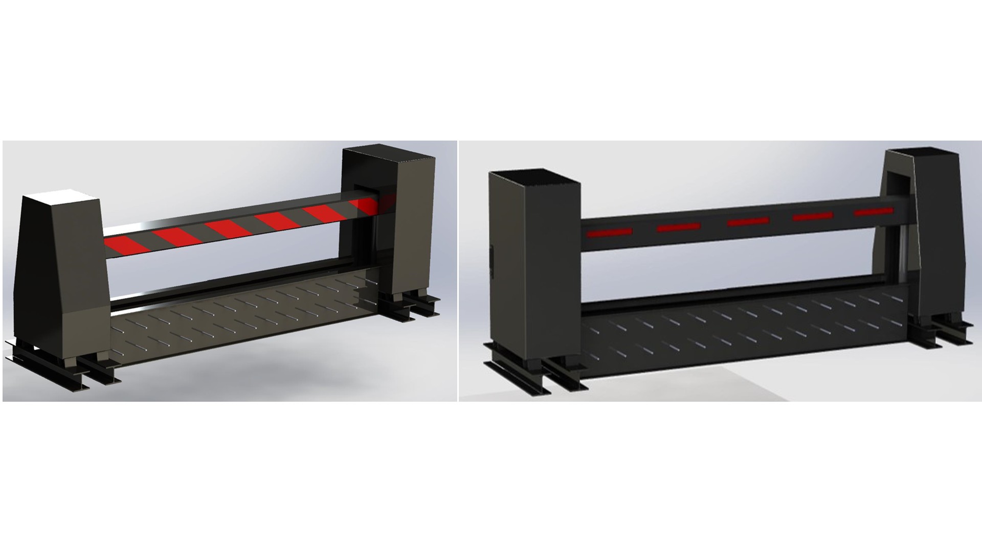 POWERBEAM Road blocker like boom underground mount